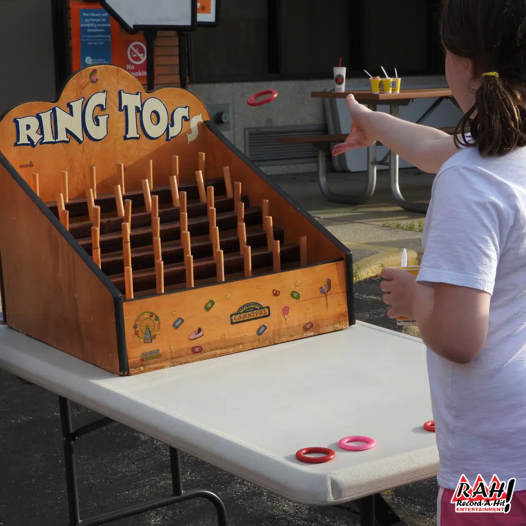 Ring Toss Table-Top Carnival Game – Wood | Record-A-Hit Entertainment