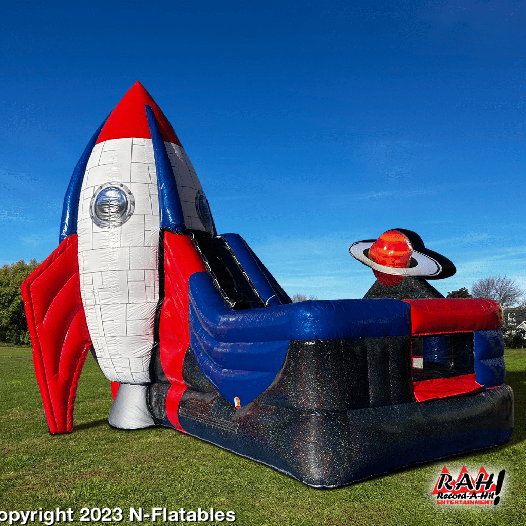 Rocket KidZone Bounce House and Slide Combo | Record-A-Hit Entertainment