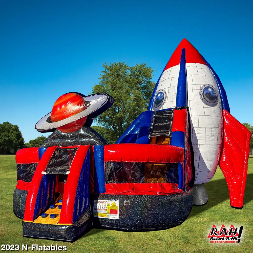 Rocket KidZone Bounce House and Slide Combo | Record-A-Hit Entertainment