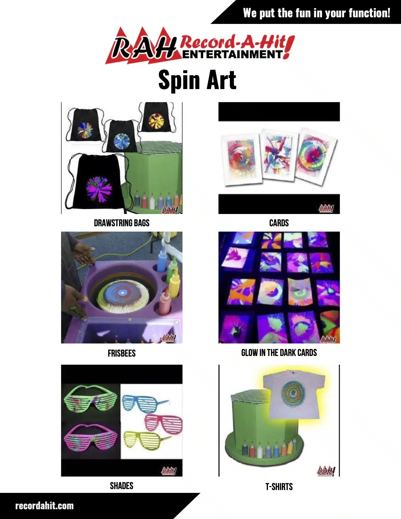 Spin Art | Record-A-Hit Entertainment