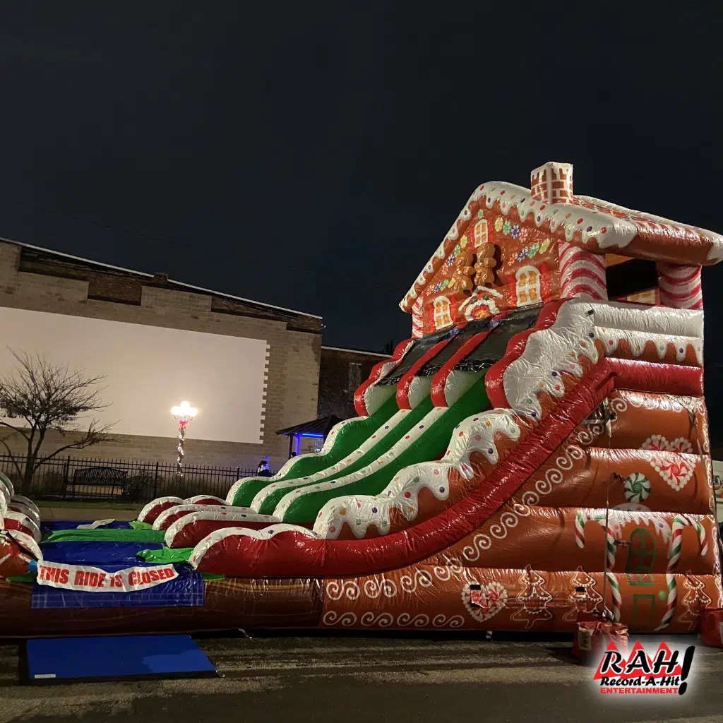 16 Foot Gingerbread House Slide Double Lane | Record-A-Hit Entertainment